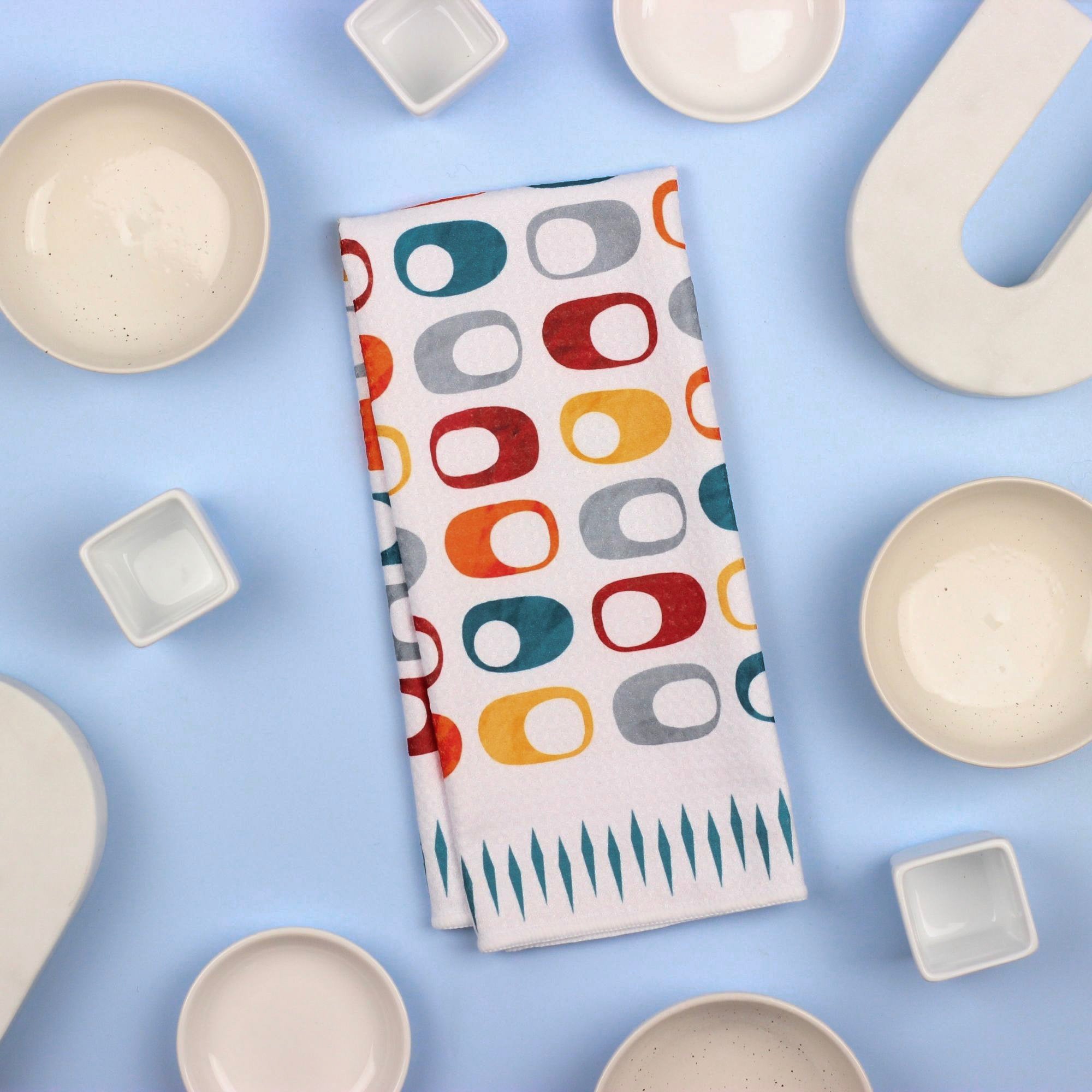 Mid-Century Atomic Switch Dish Towel - 16''x24'' – Render Goods